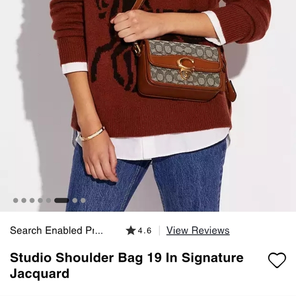 Coach | Bags | Coach Brown Studio Crossbody Bag | Poshmark